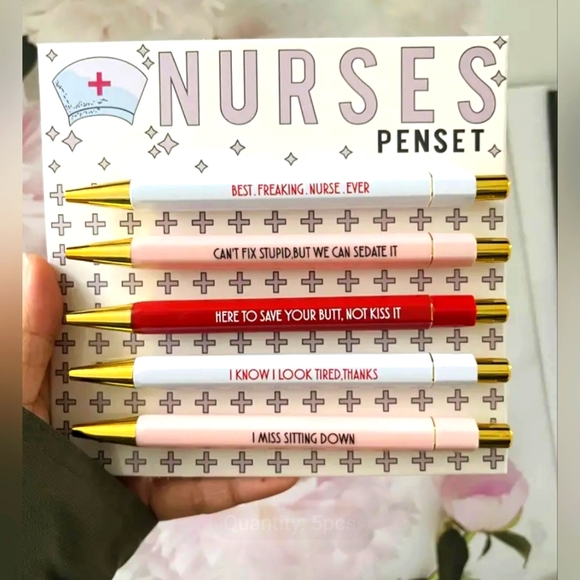 Other | New Funny Nurse Pens 5 Piece Set | Poshmark